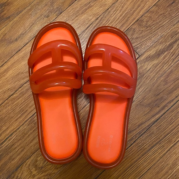 Telfar | Shoes | Orange Telfar X Melissa Slides | Poshmark